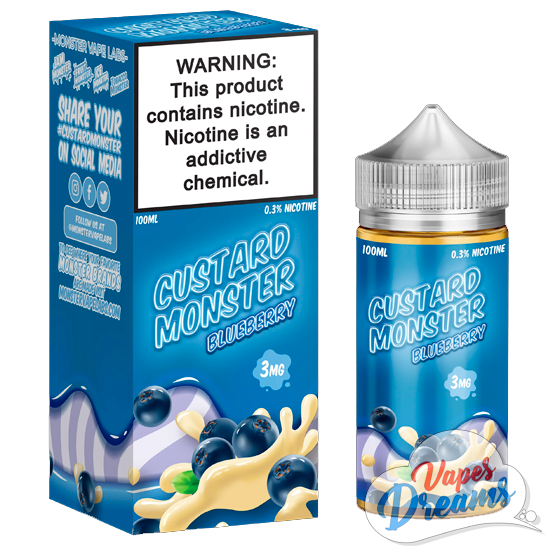 Custard Monster Blueberry 100ml – Vapes Dreams